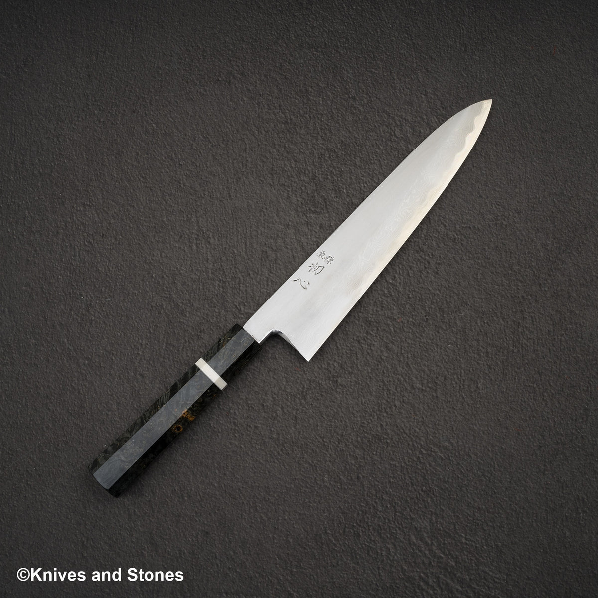 Hatsukokoro x Satoshi Nakagawa Blue 1 Damascus Gyuto 240mm – Knives and Stones