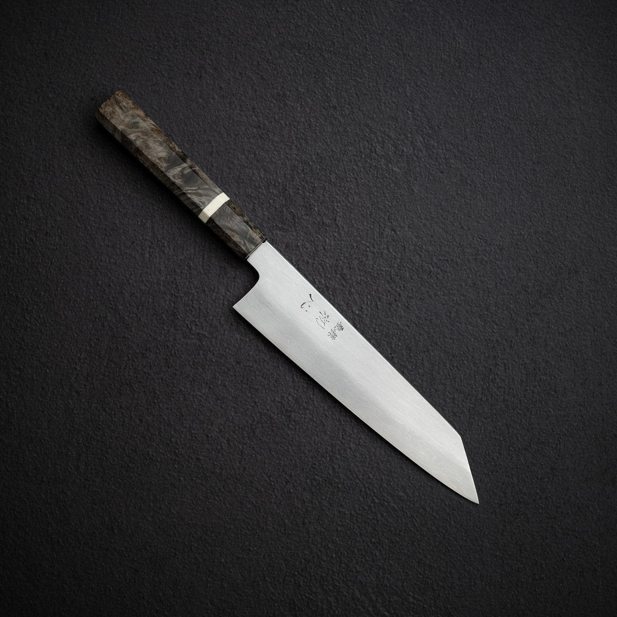 Nakagawa Blue 1 Damascus K-tip Gyuto 210mm Birch Handle – Knives and Stones