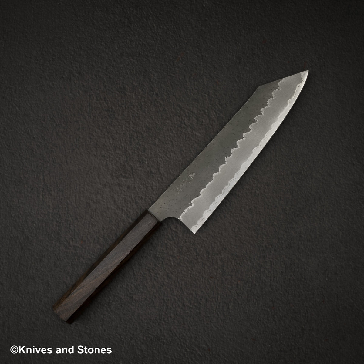 Nigara Aogami (Blue) Super Matt Migaki Tsuchime Finished K-tip Gyuto 2 ...