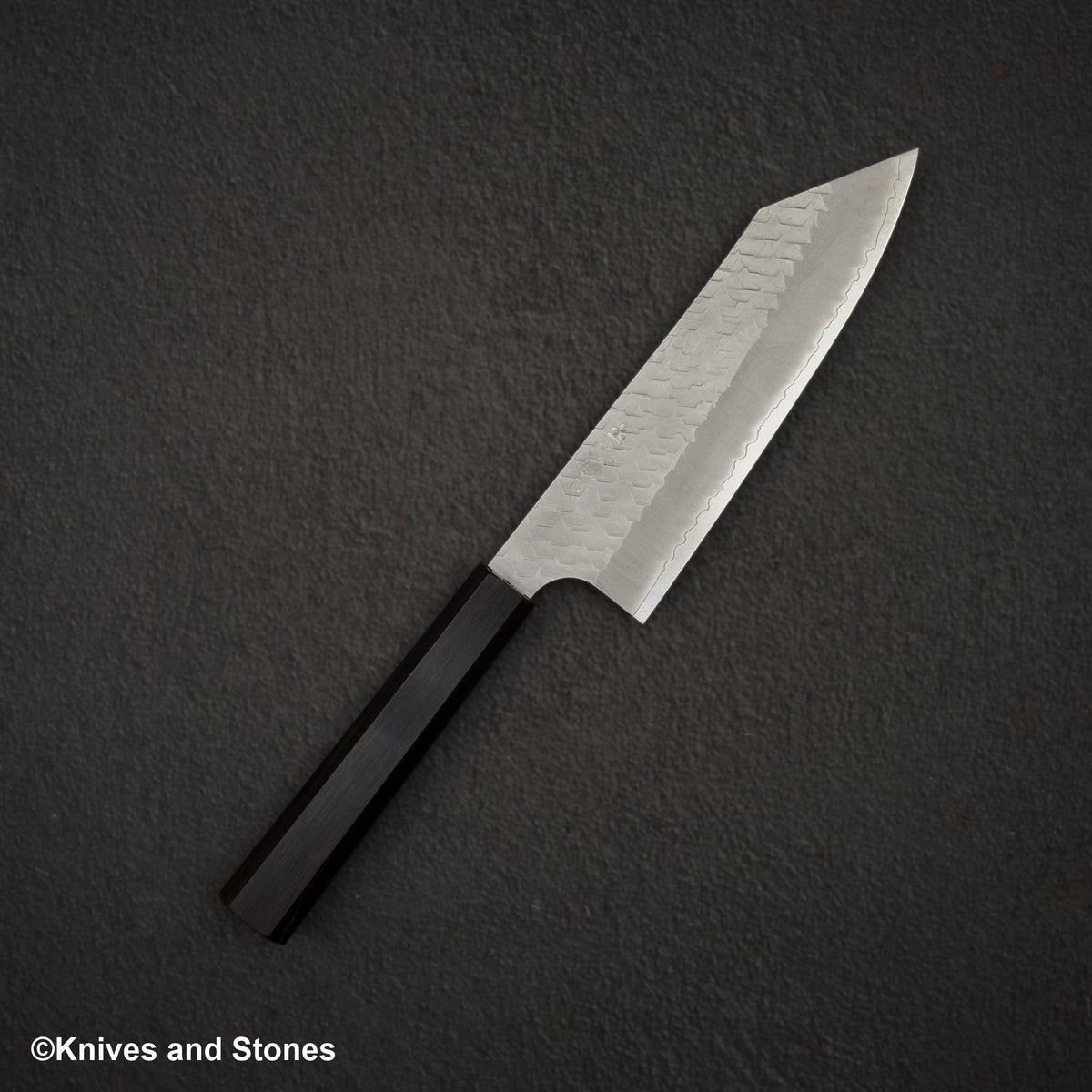 Nigara SG2 Tsuchime Matt Migaki Bunka 180mm Ebony – Knives and Stones