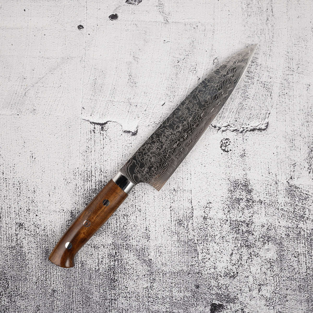 Takeshi Saji SG2 Diamond Damascus Gyuto 180mm Ironwood Handle – Knives ...