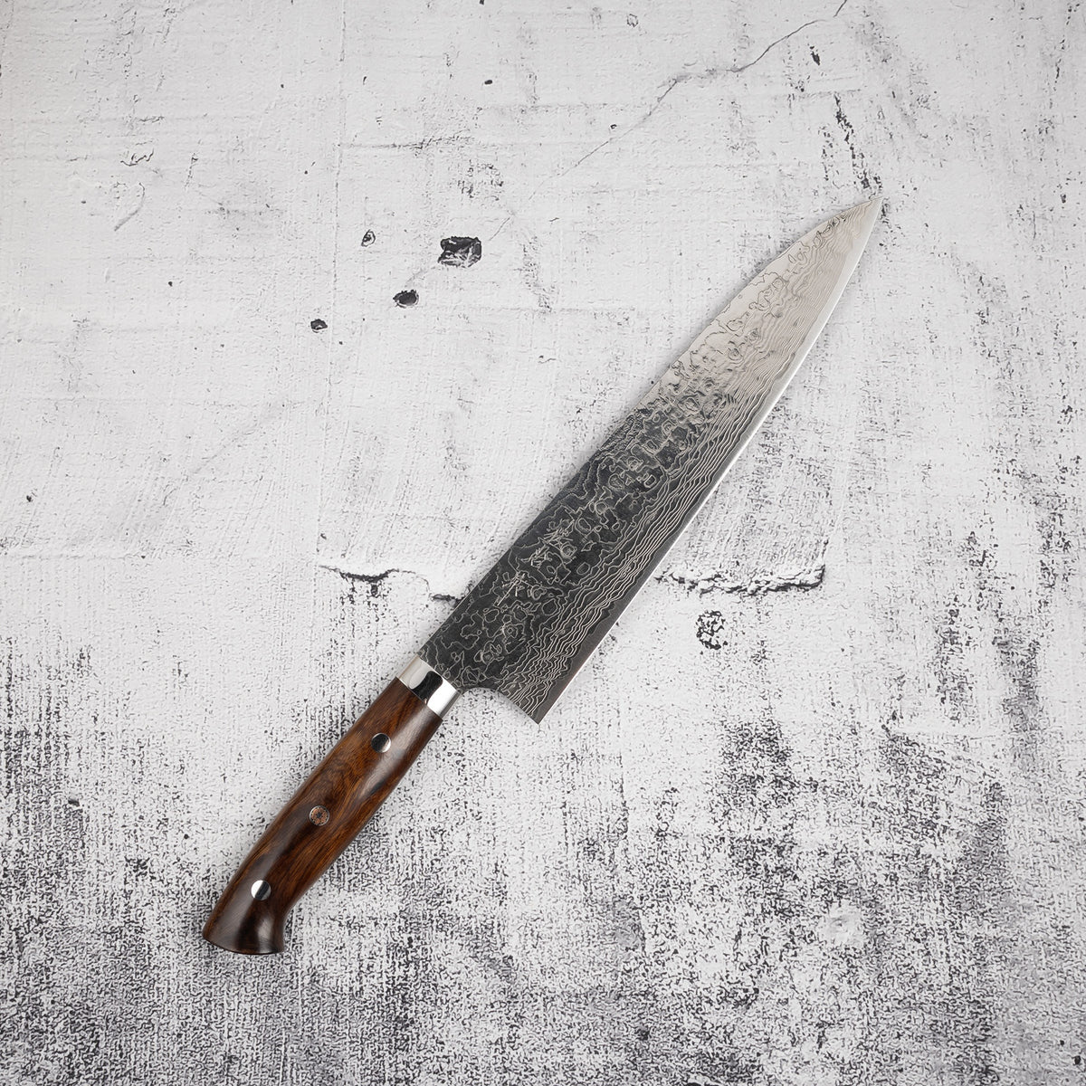 Takeshi Saji Diamond Damascus SG2 Gyuto 240mm Ironwood Handle – Knives ...