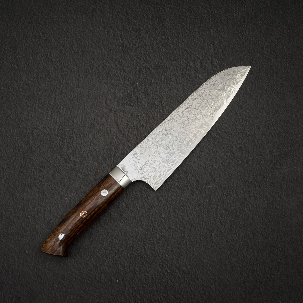 Takeshi Saji Diamond Damascus R2 Santoku 180mm with Ironwood Handle ...
